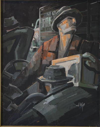 Herman Keys (spokane Wa 20thc) Wpa Men Working