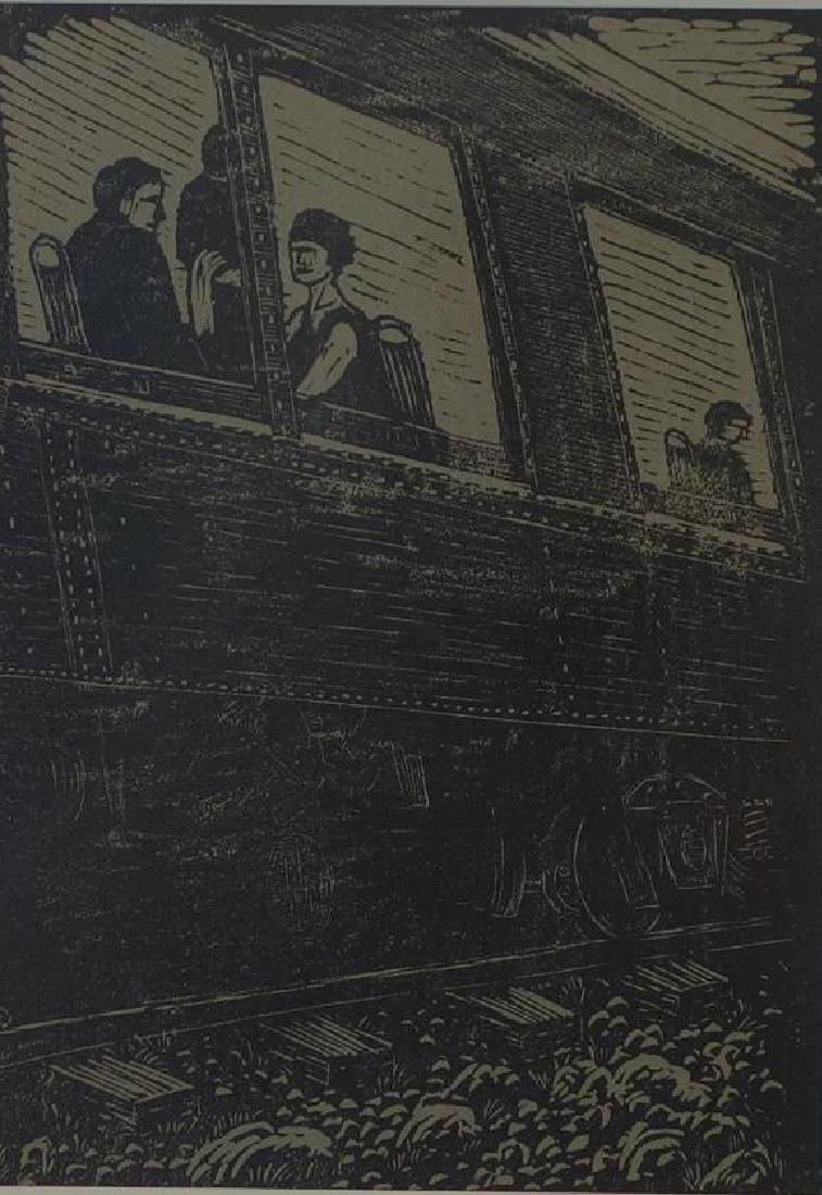 Virna Haffer (WA 1899-1974) Block Print, 1929