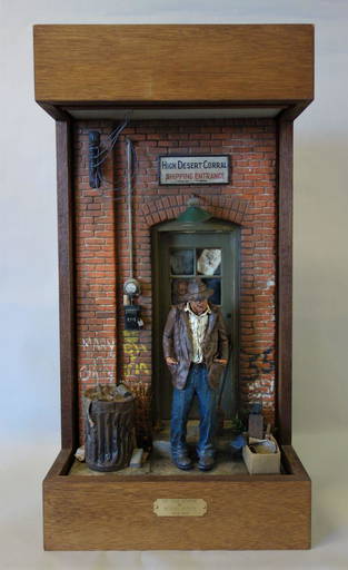 Michael Garman (b 1938) Cityscape, Back Door