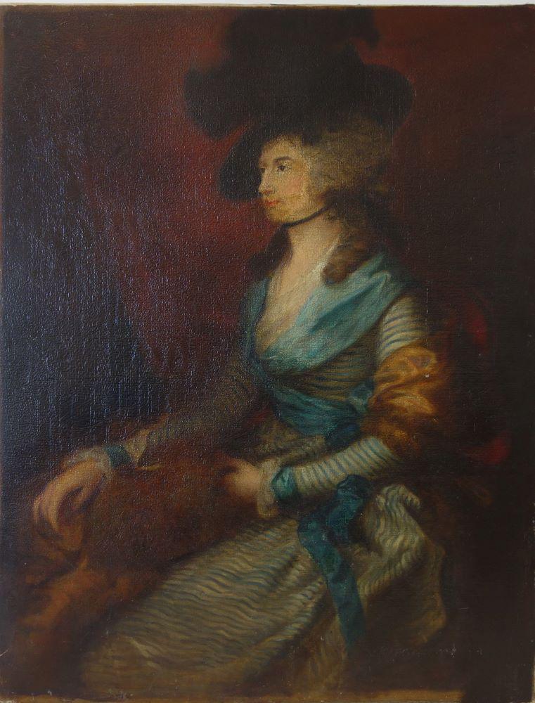 Sarah Siddons Portrait After Thomas Gainsborough