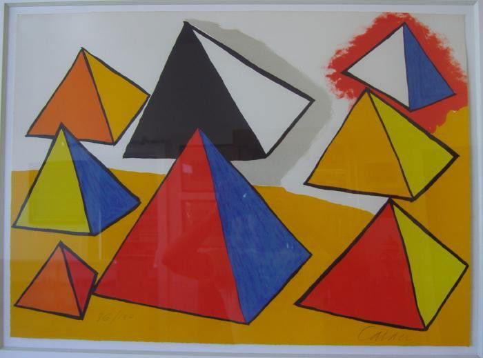 62: Alexander Calder Homage to Euclid, Pyramids