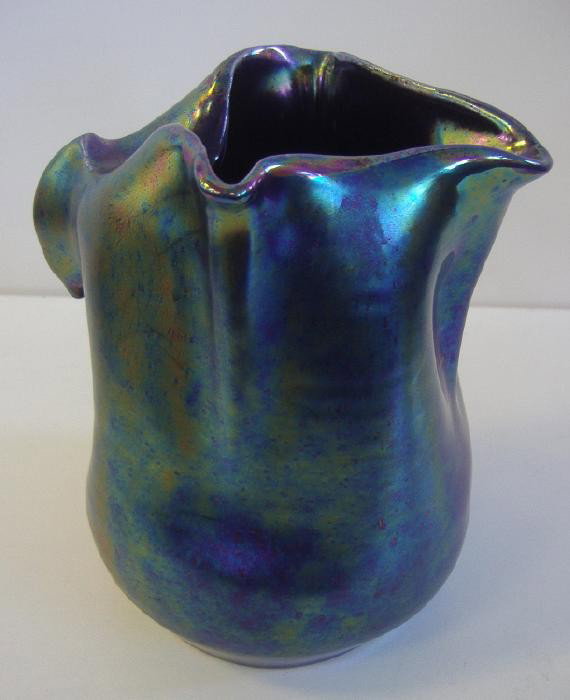 1: Rare Tiffany Pottery Ceramic Pitcher Vase