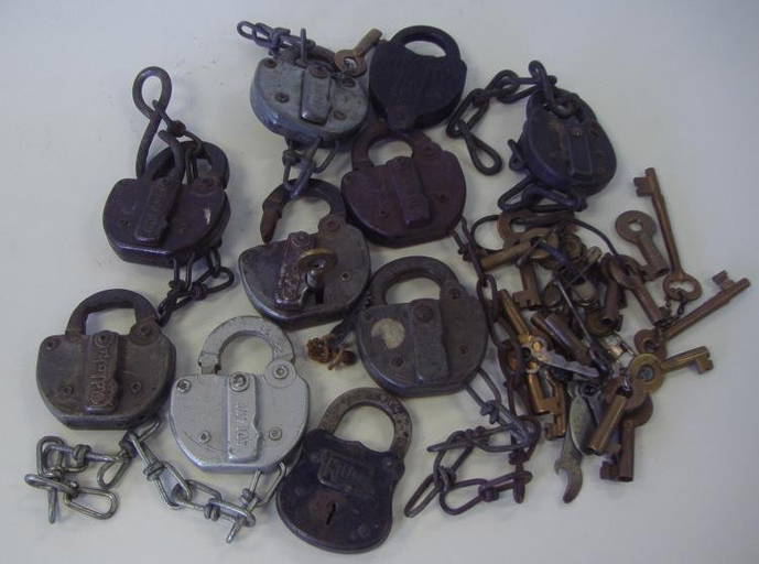 Adlake & S Pacific Railroad Locks, Keys & Chains