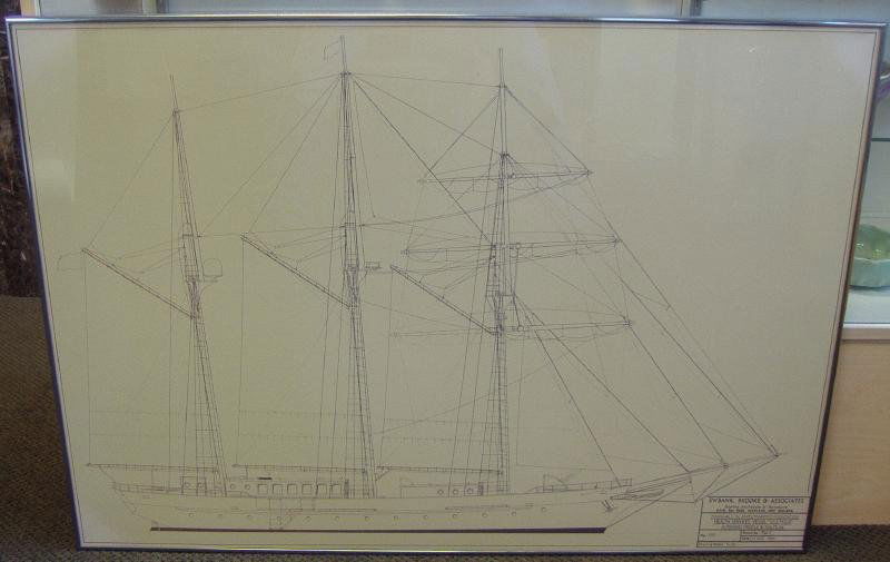 TOLE MOUR Tall Ship Profile & Sail Plan Drawing