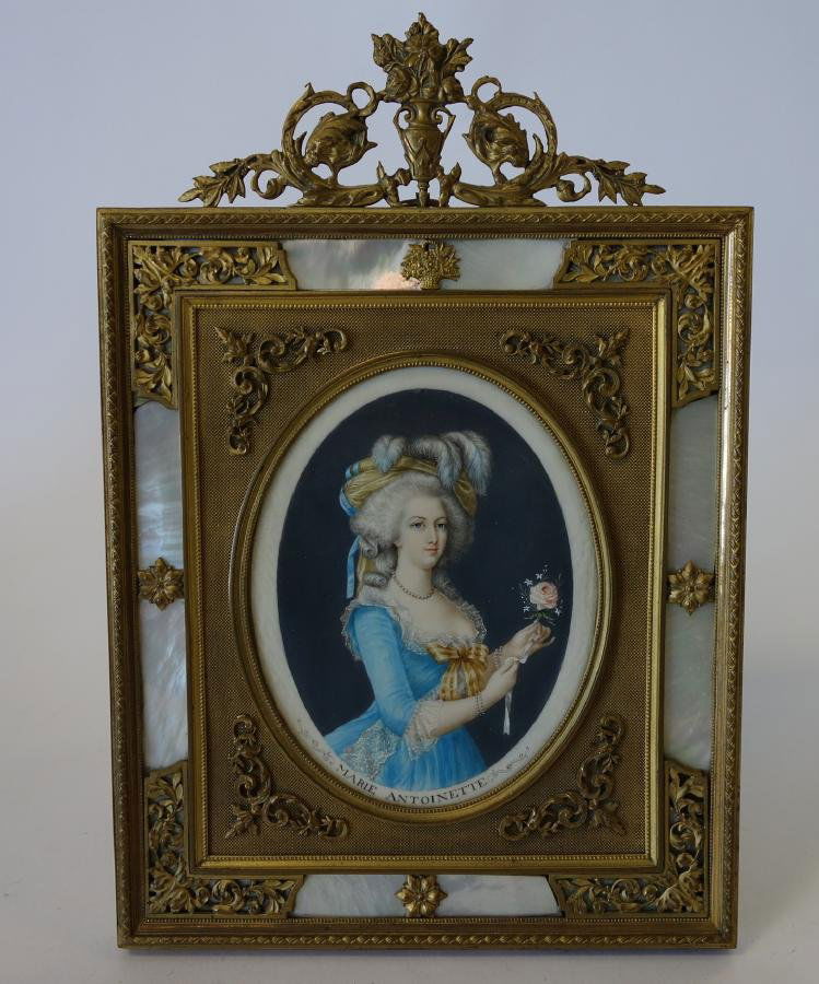 Ivory Portrait Miniature of Marie Antoinette - Jul 18, 2013 | Klein ...