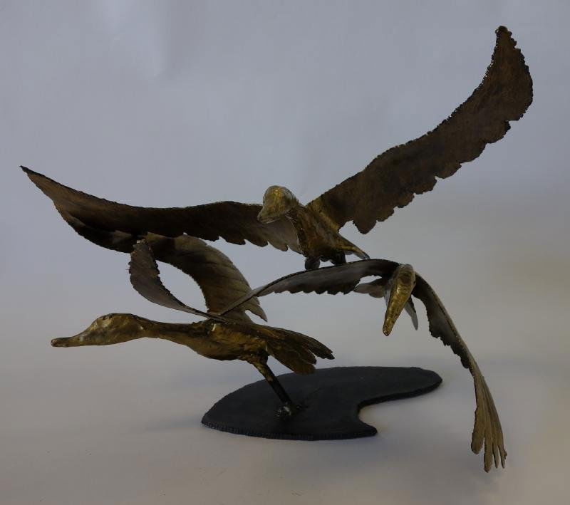 Bob Gerdes, Steel Sculpture, Geese in Flight - Jul 18, 2013 | Klein ...