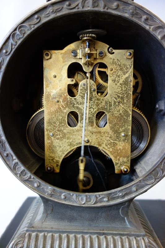 Ansonia Figural Mantel Clock, Roman Soldier : Lot 4