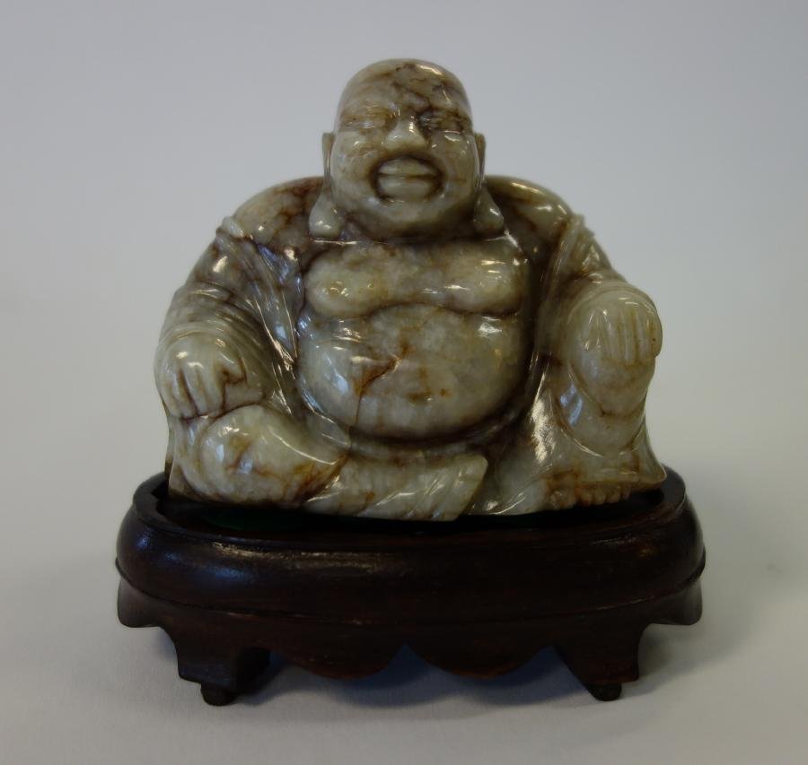 Chinese Nephrite Jade Model Of Buddha