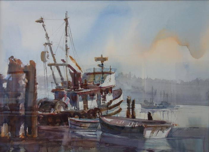 Jerry Stitt, Marine Watercolor