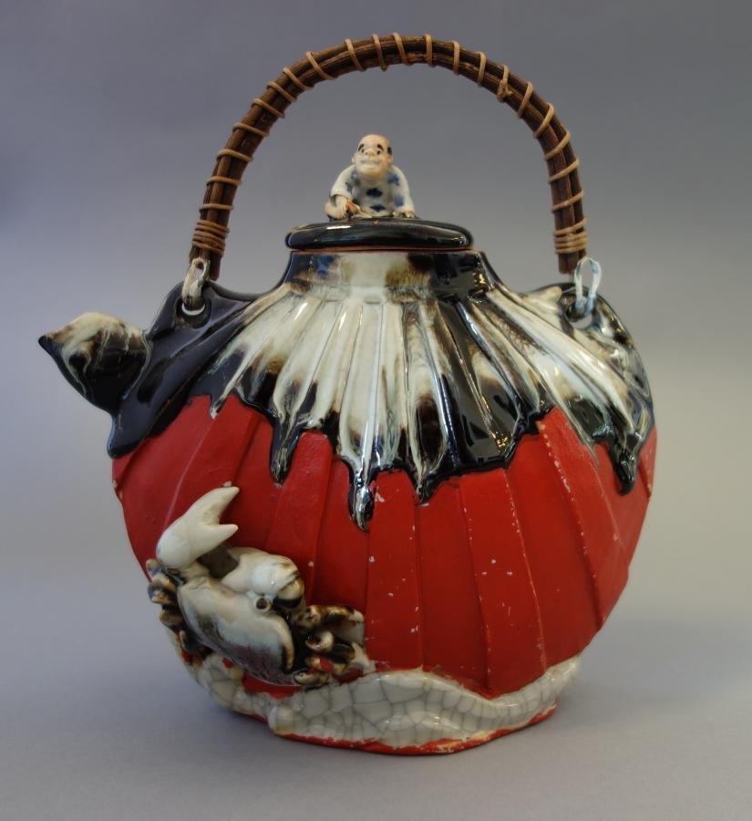Japanese Sumida Gawa Earthenware Teapot - Aug 27, 2015 | Klein James ...