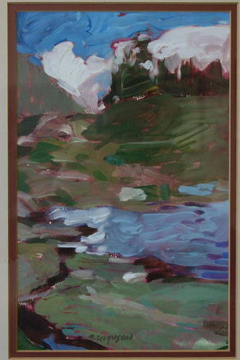 Michael Ferguson (b 1958) Upper Box Mountain Lake