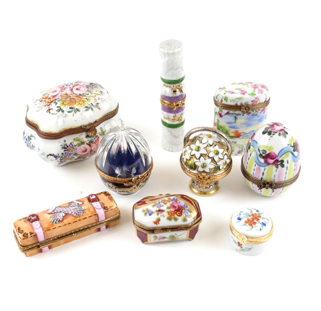 Nine Assorted Limoges Boxes - Mar 18, 2017 | Roland NY in NY