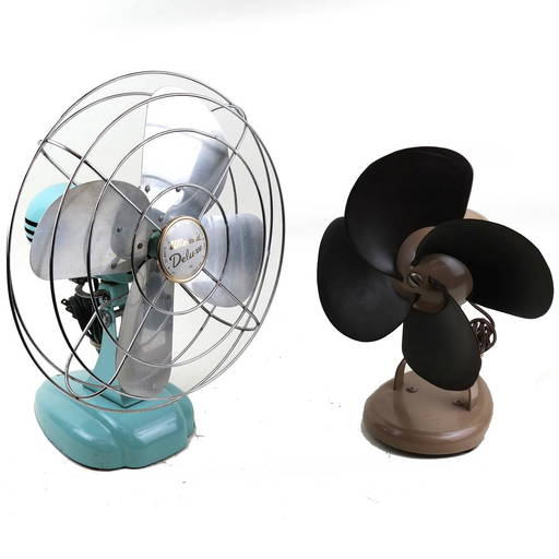 Two Vintage Streamline Fans
