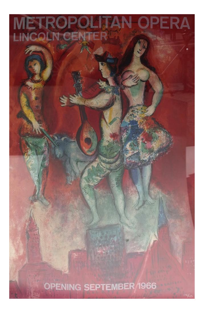 Marc Chagall, Metropolitan Opera Lincoln Center Poster
