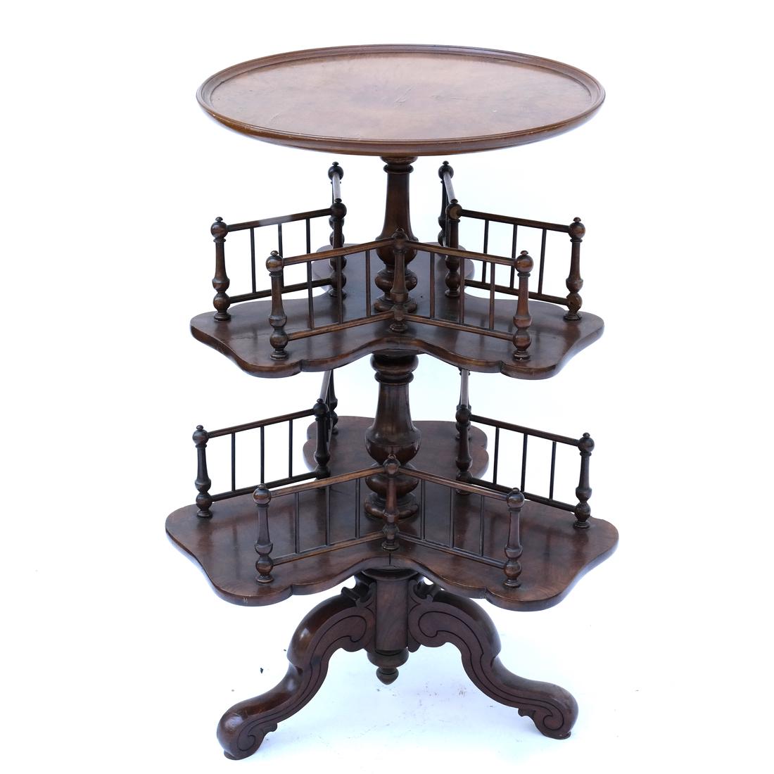 Victorian 3-Tier Book Stand