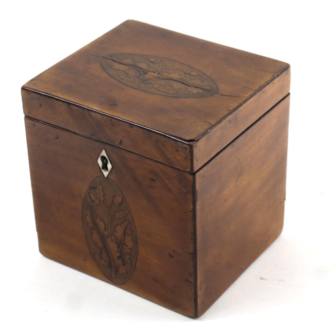 Antique Inlaid Tea Caddy