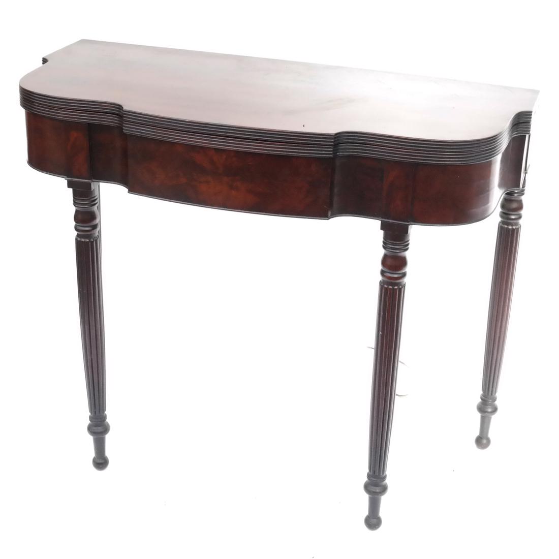 Federal-Style Mahogany Games Table