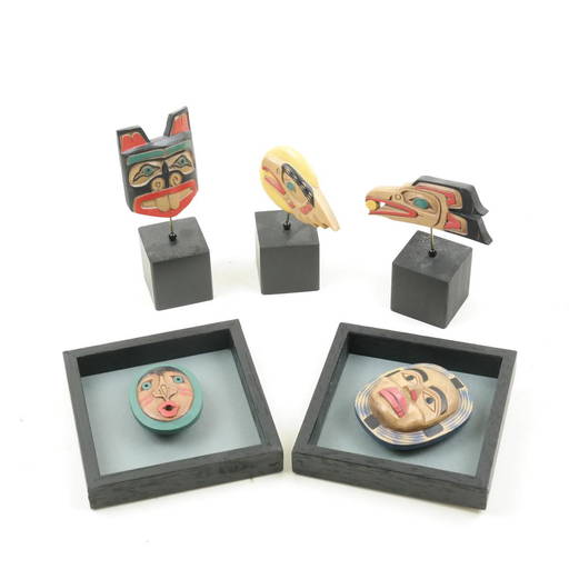 Five Artie George Carvings