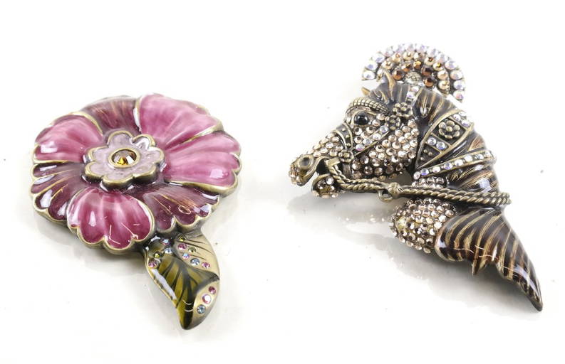 Jay Strongwater Mirror And A Pin