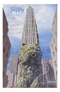Signed Jeff Koons Kunsthaus Bregenz Poster