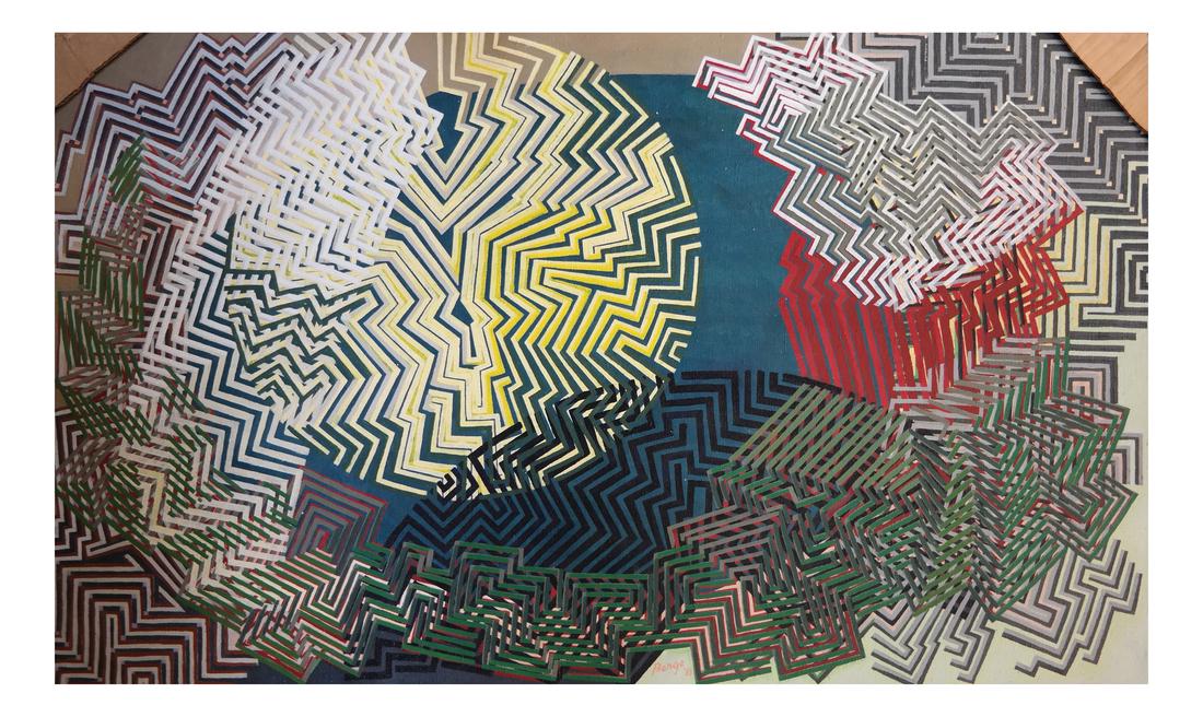 Boyce Benge, "Knowledge Breeds" - Oil on Canvas