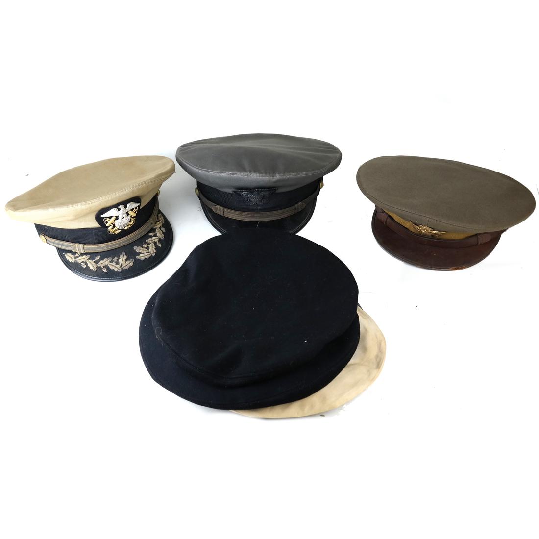 U.s. World War Ii Military Officer Hats And Cap Covers