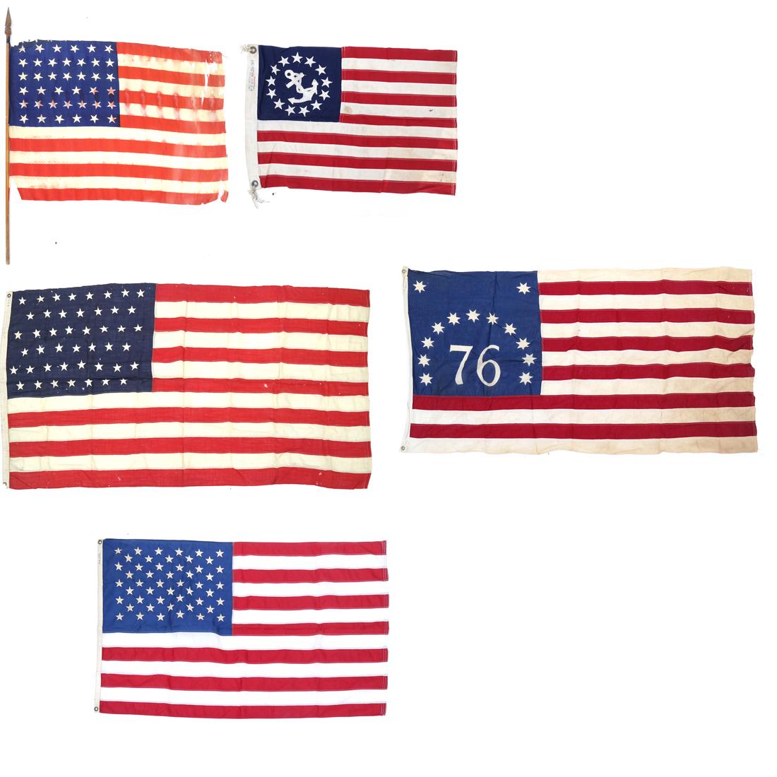 39 and 45 Star Silk U.S. Flags and others - Nov 11, 2017 | Roland NY in NY
