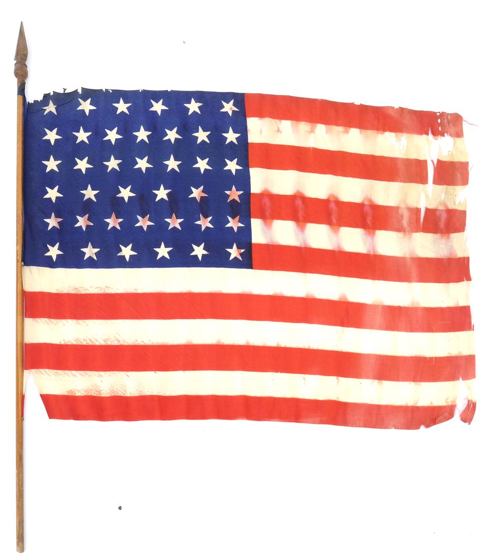 39 and 45 Star Silk U.S. Flags and others - Nov 11, 2017 | Roland NY in NY