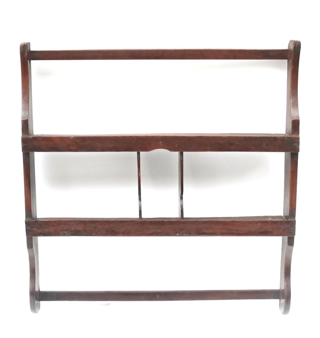 Antique English Hanging Plate Rack