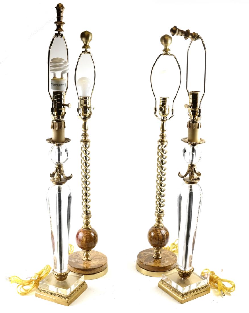 Two Pairs of Modern Lamps