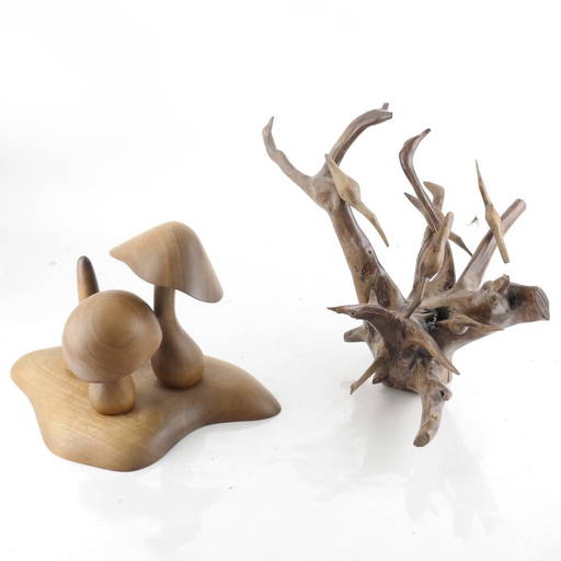 Two Natural Wood Sculptures - May 05, 2018 | Roland NY in NY