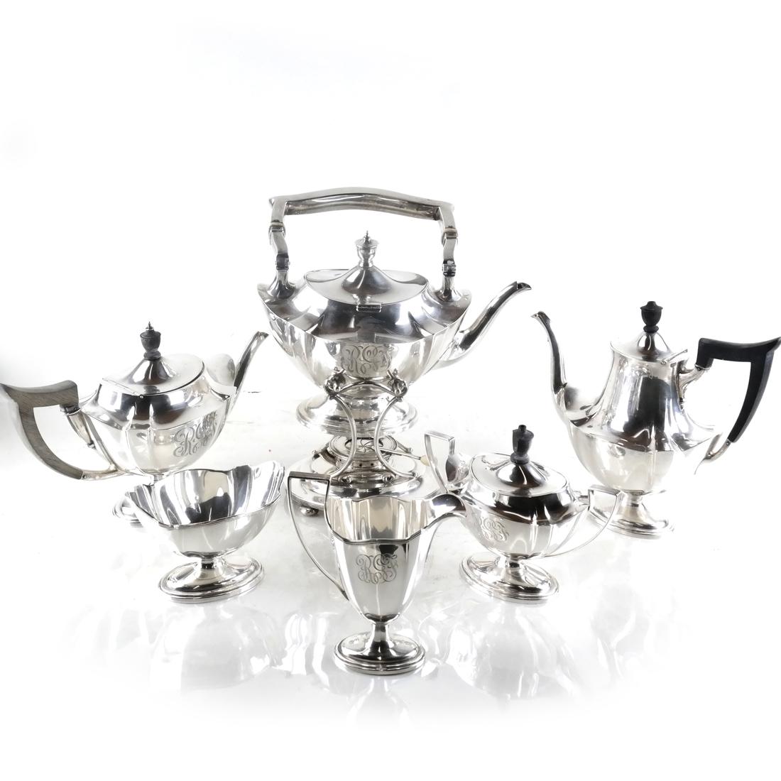 Gorham Sterling Silver Six-Piece Tea Set