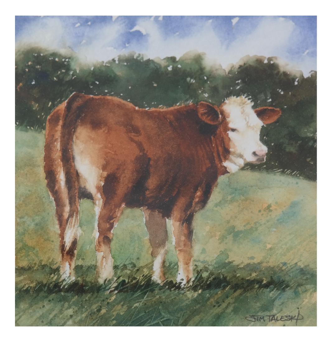 Jim Taleski "looking Back", Watercolor