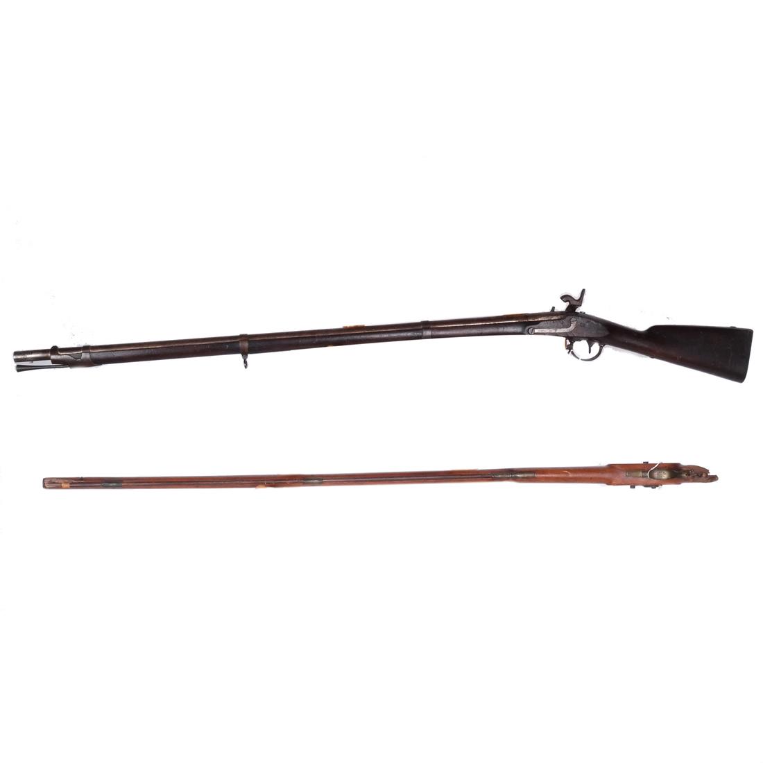 2 Antique Percussion Cap Muskets: Pomeroy, Warren