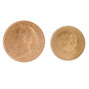 1864 Gold Australian One Sovereign Uncirculated