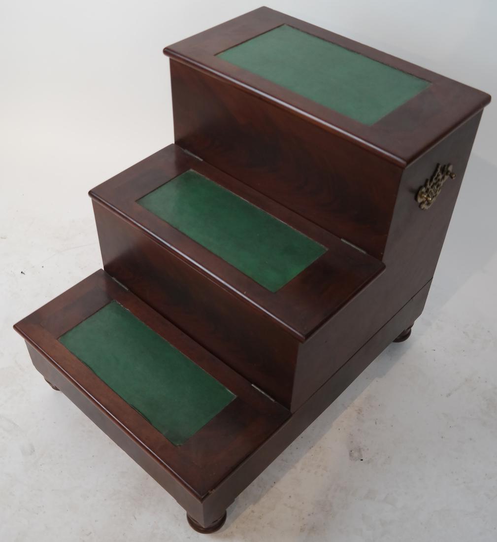 Antique English Library Step Table