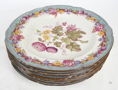 Cauldon, England Porcelain Plates