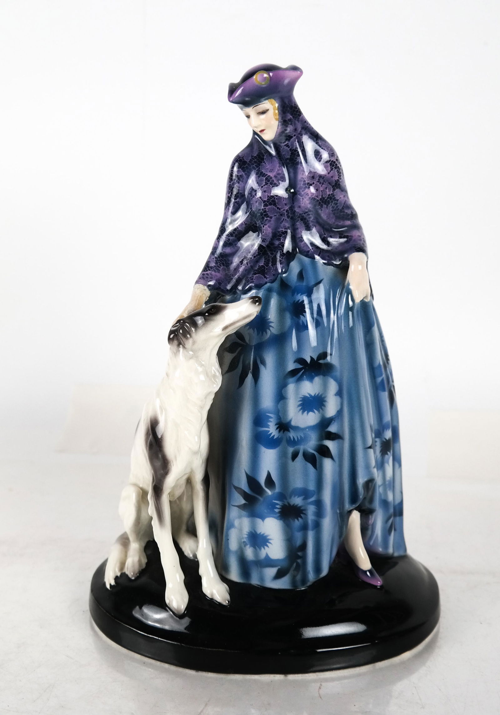 Goldscheider Porcelain - Woman with Dog - Mar 07, 2020 | Roland NY in NY