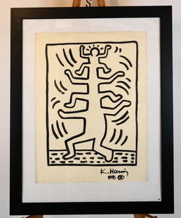 Keith Haring: Man Worships The Tv.