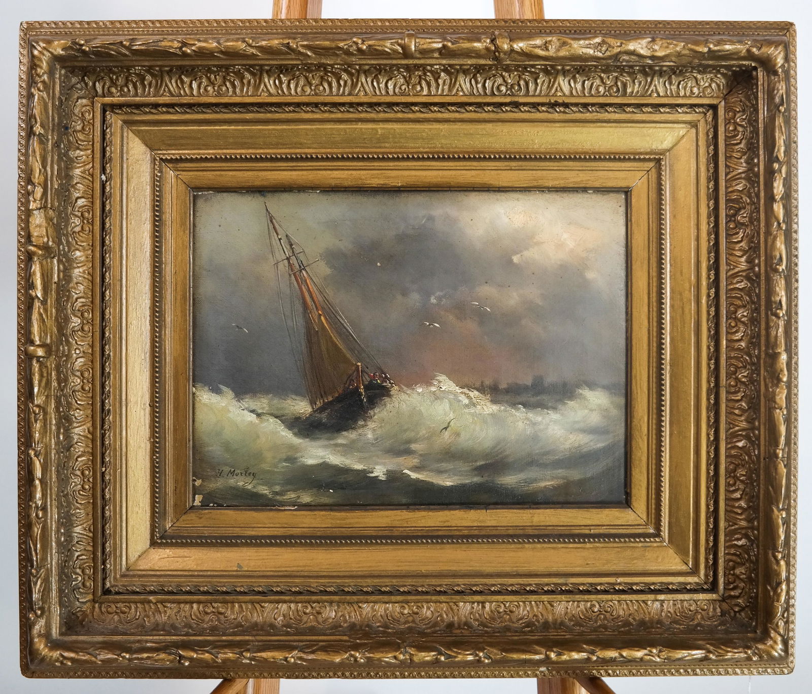 Henry MORLEY: Ship at Sea - Oil on Canvas - May 30, 2020 | Roland NY in NY