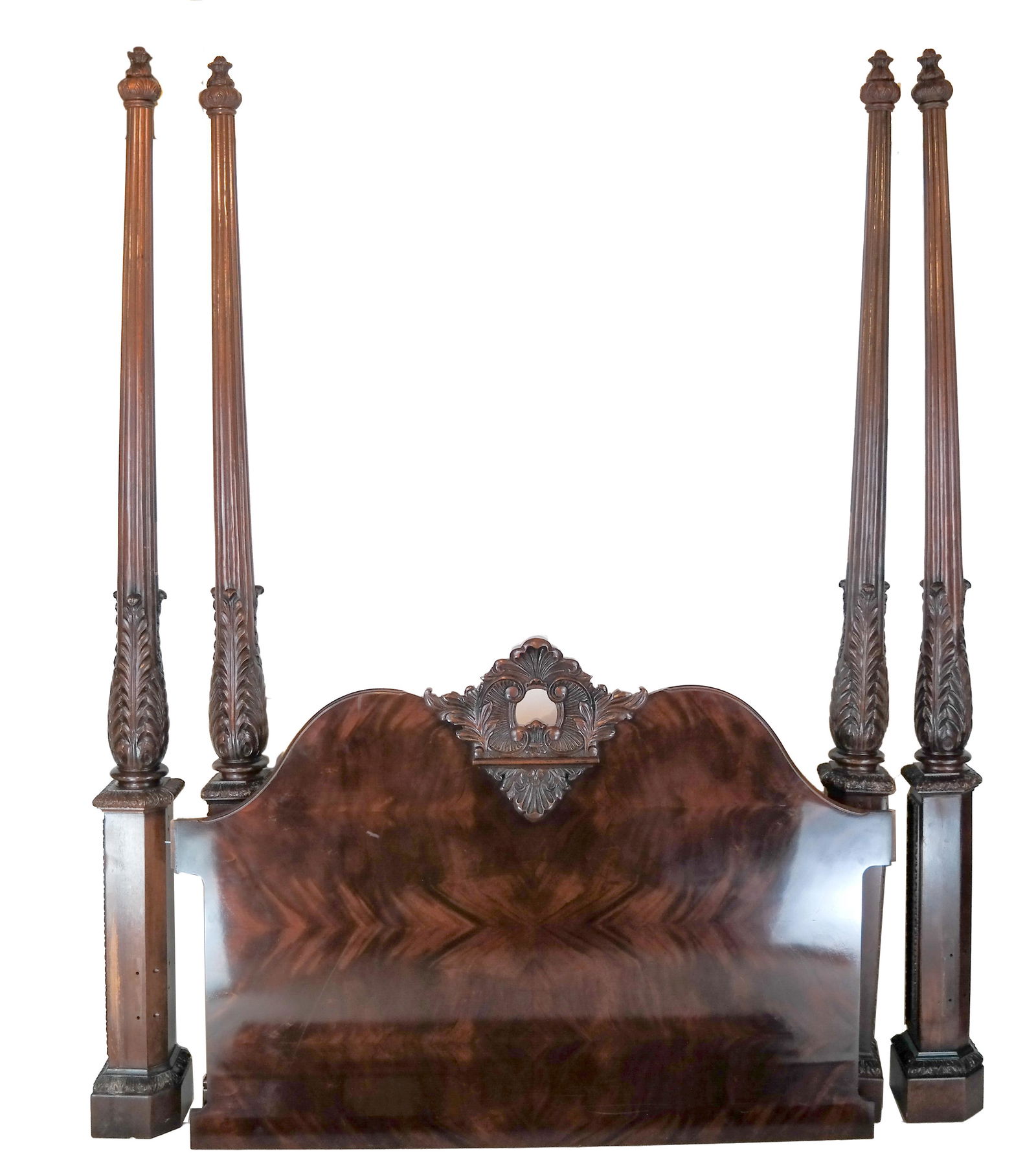 Mahogany Four Poster Bed By Henredon