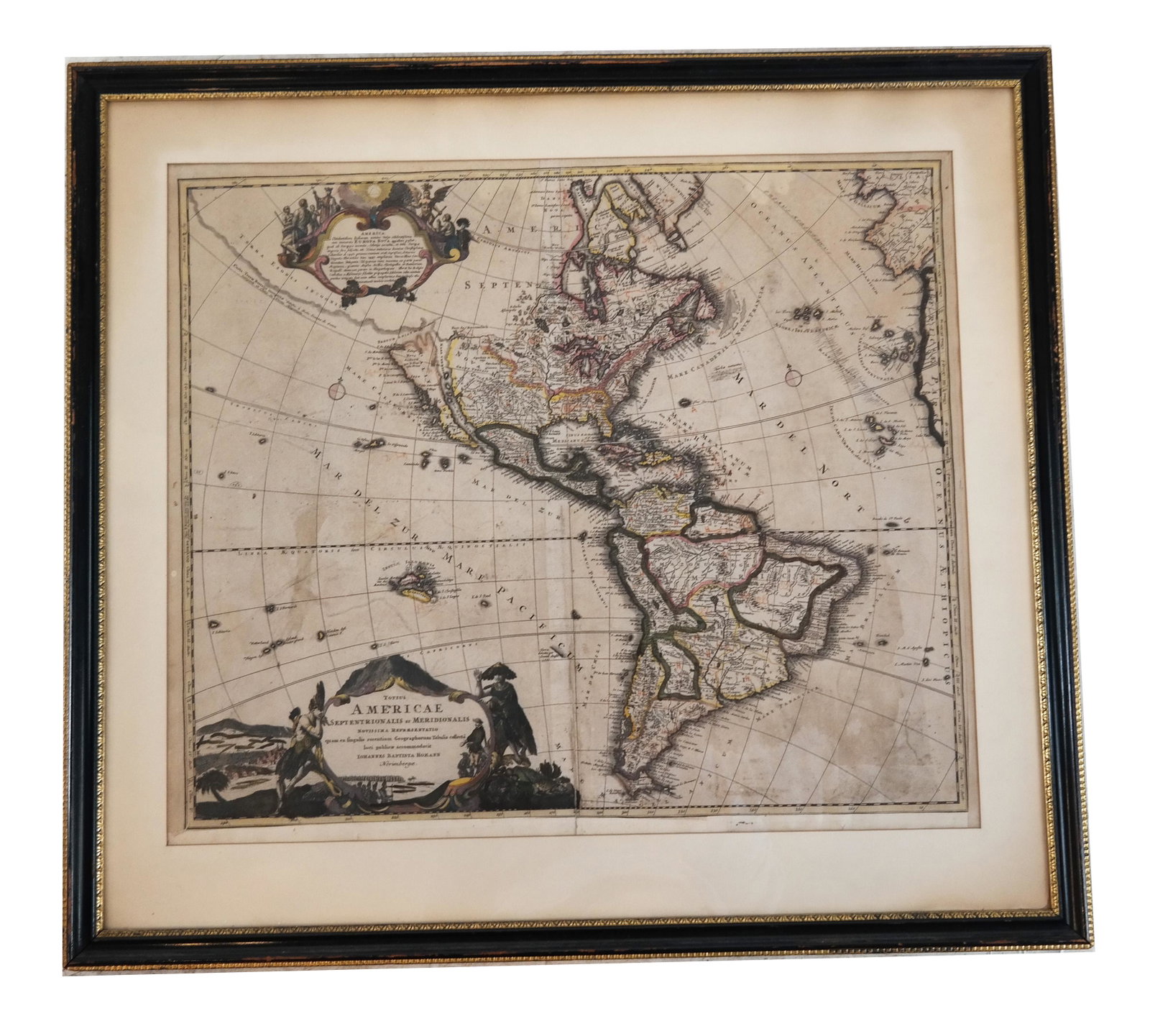 Johannes Homann:totius Americae Map
