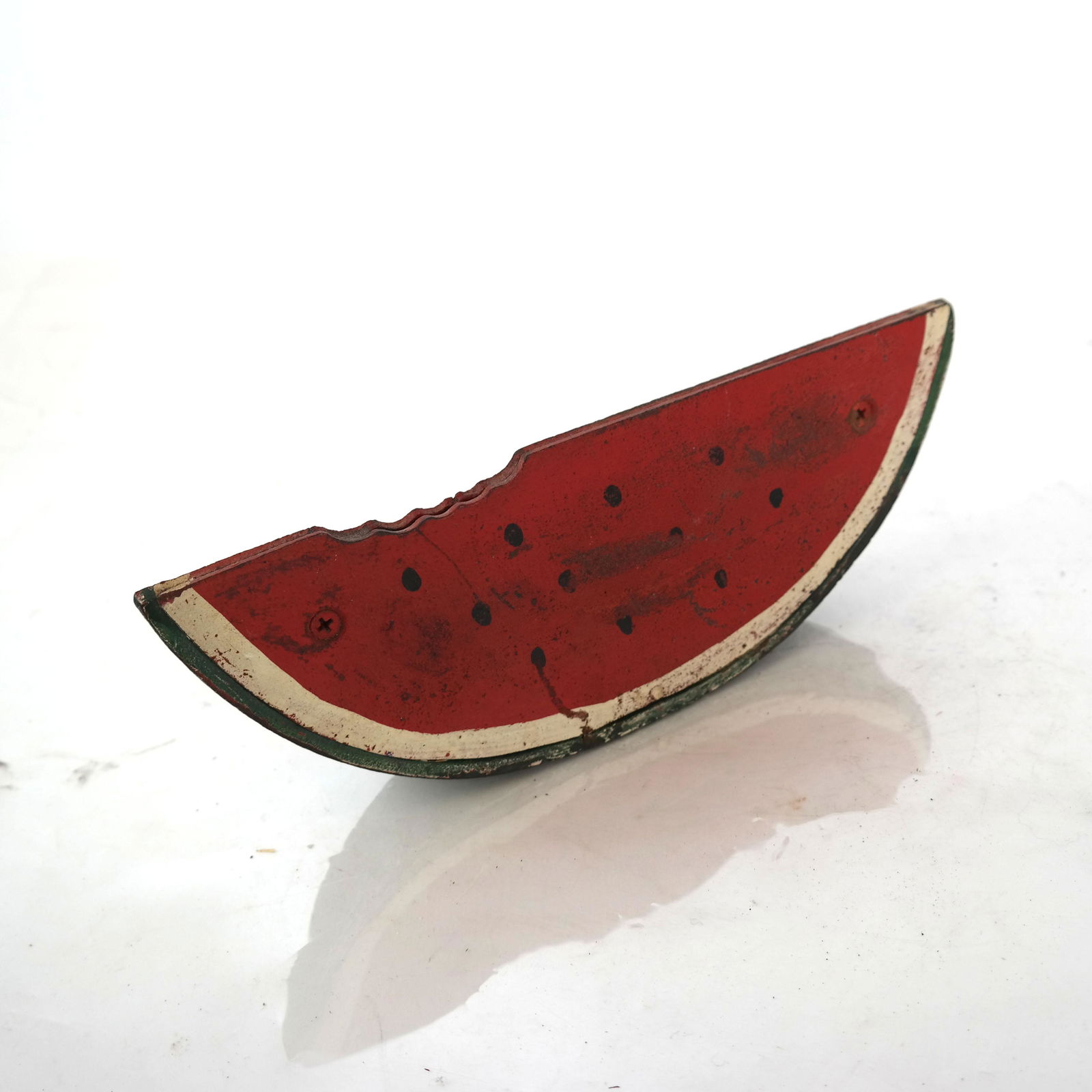 Vintage Cast Iron Watermelon Bank