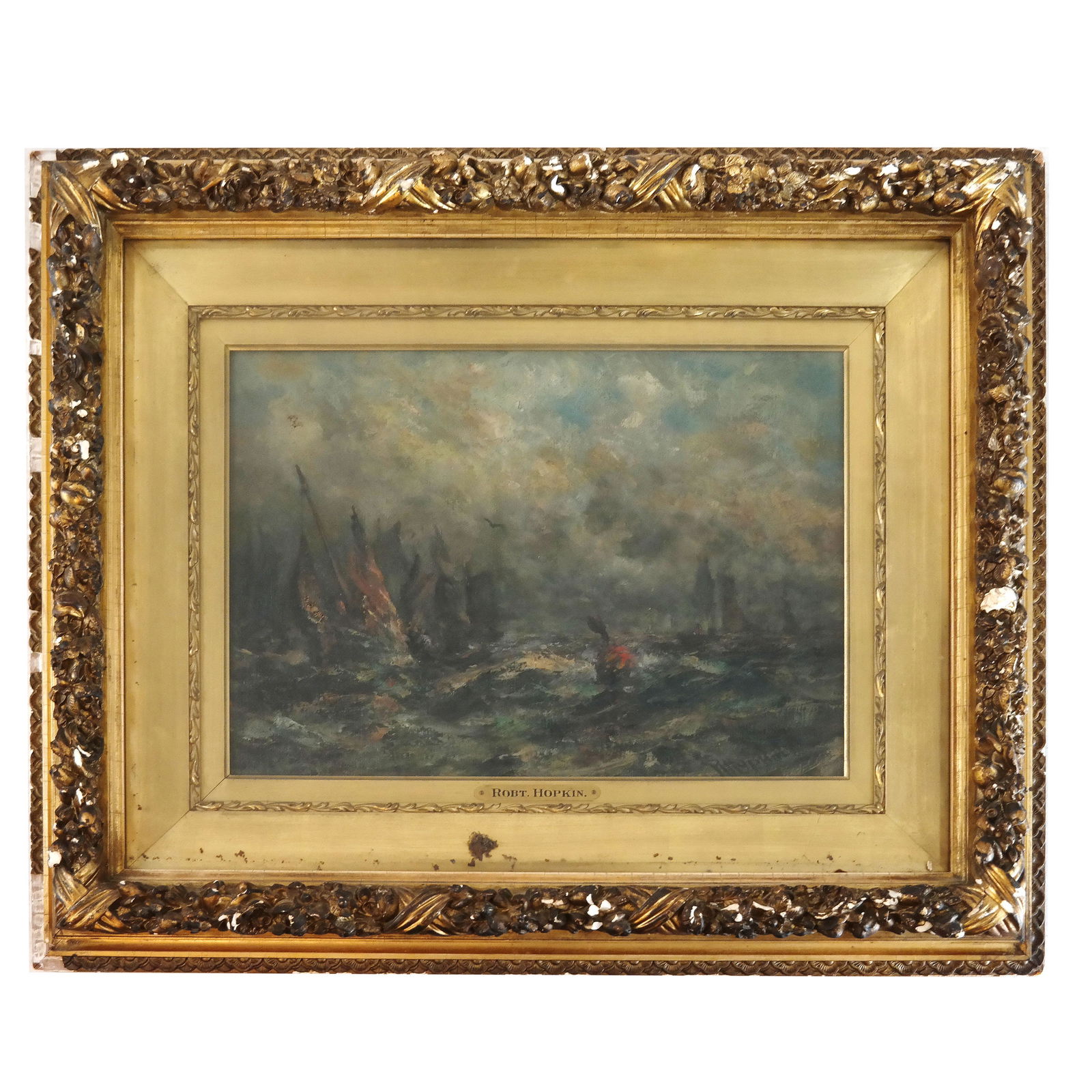 Robert Hopkin: Rough Seas Painting