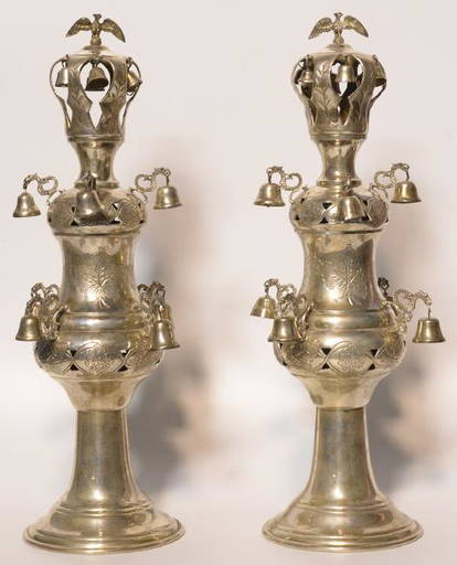 Sterling Silver Torah Rimonim - Jun 10, 2021 | Roland NY in NY