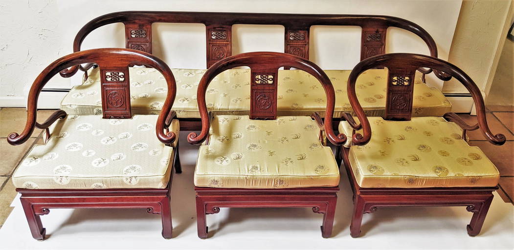 4-Piece Vintage Chinese Parlor Suite - Aug 07, 2021 | Roland NY in NY