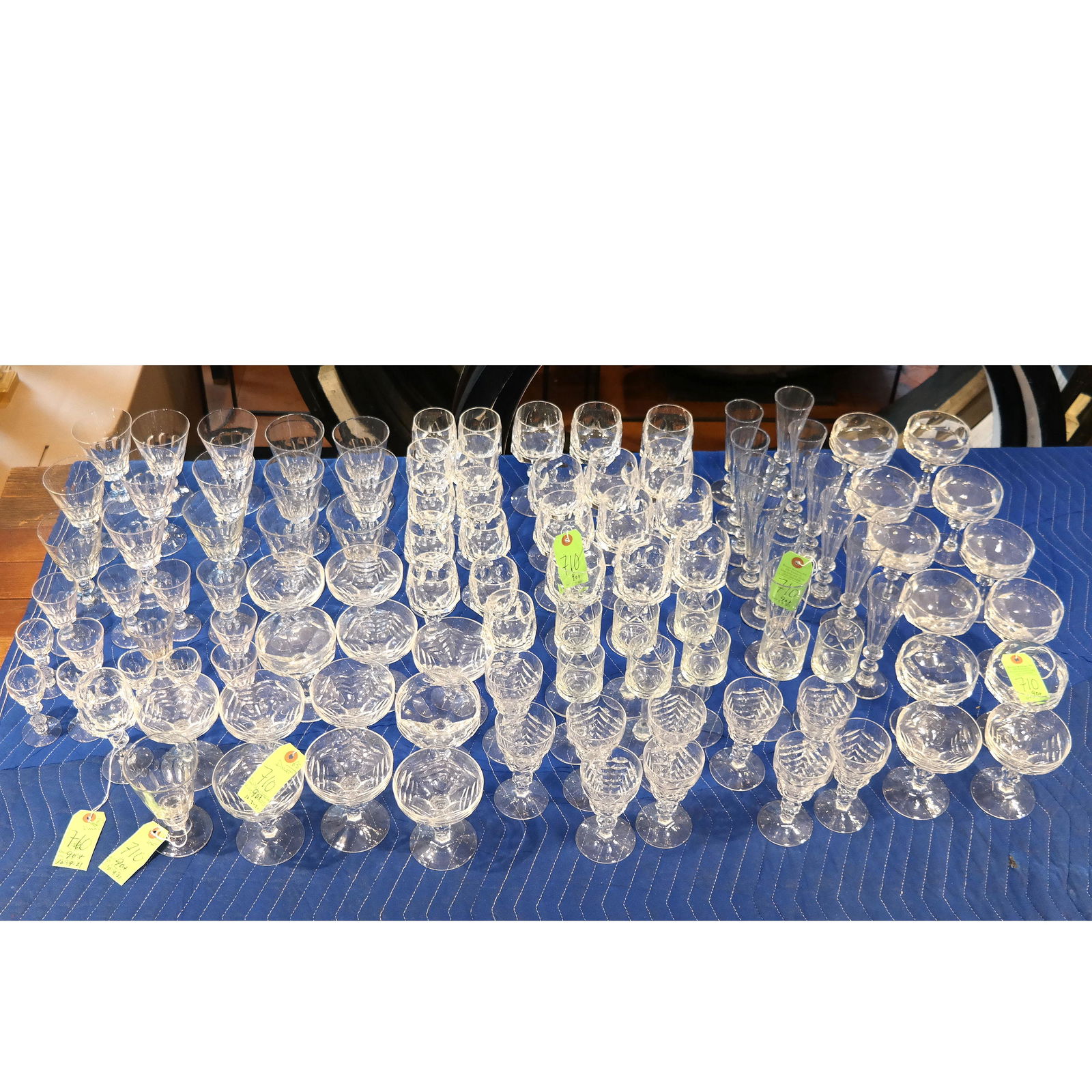 Large Group Of Crystal Stemware: 90+ Pieces