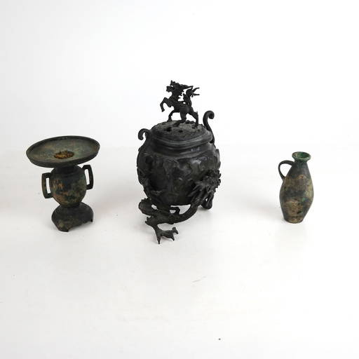 Three Archaic Style Bronze Articles