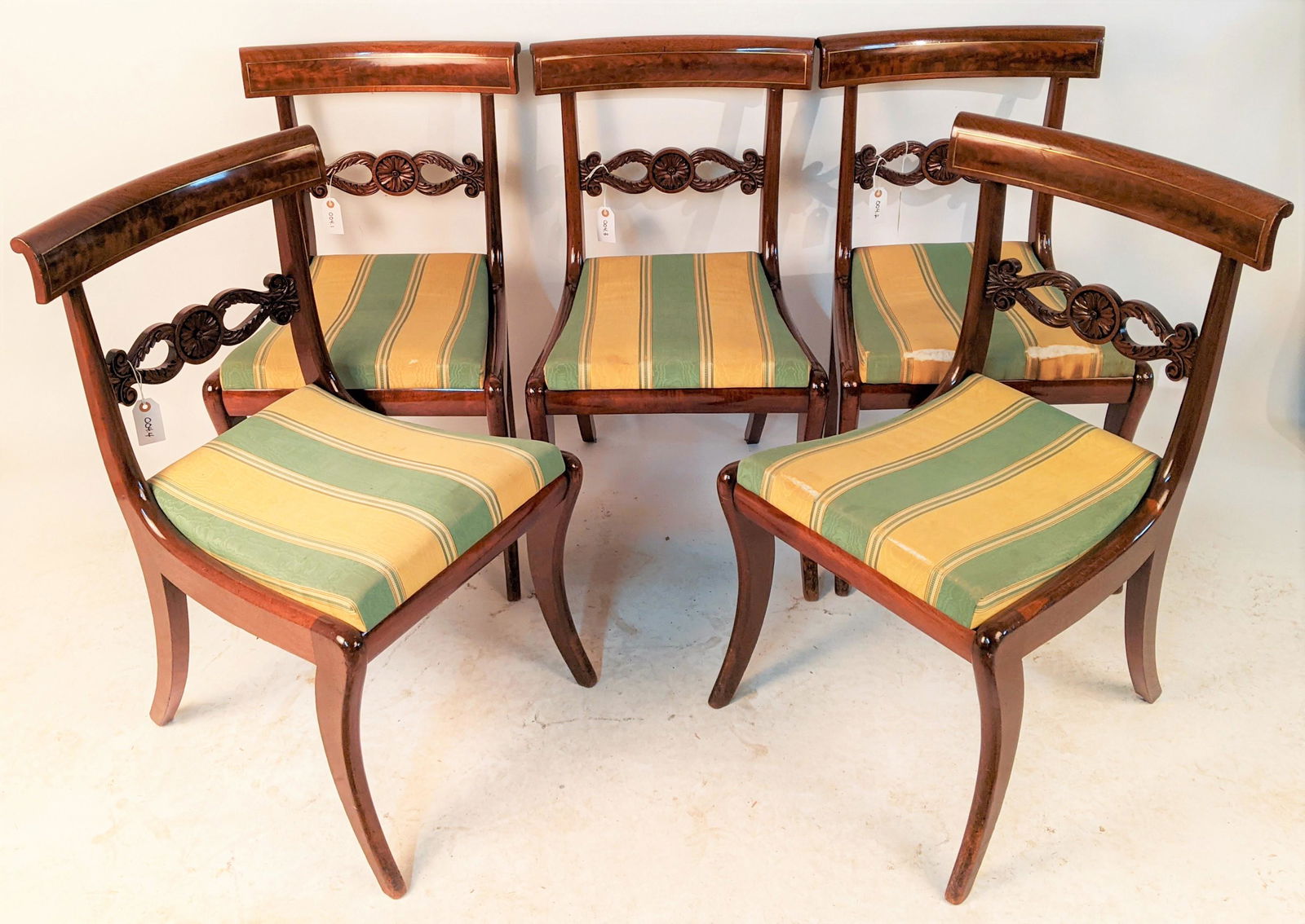 Set Of Five (5) Regency Chairs