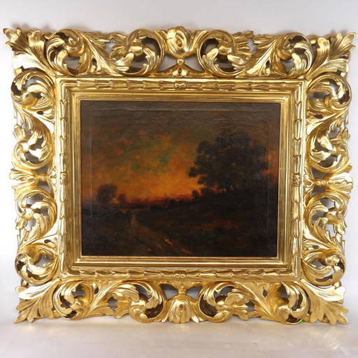 George Innes: "dawn" Oil Painting